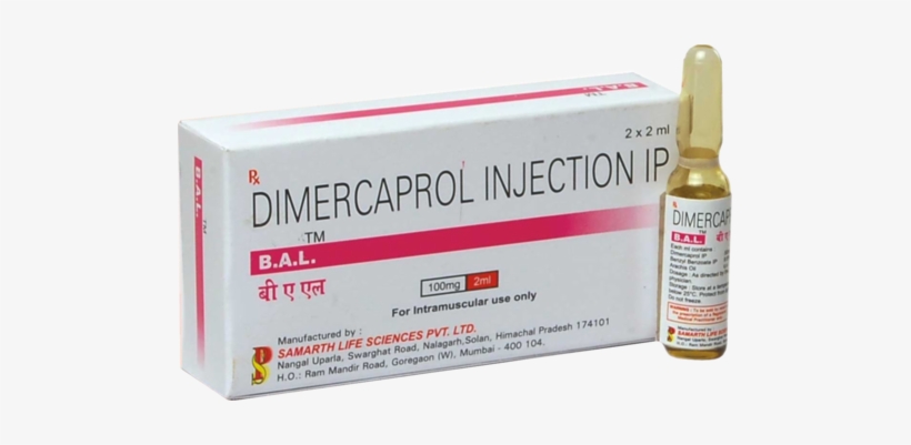 Dimercaprol Injection - Free Transparent PNG Download - PNGkey