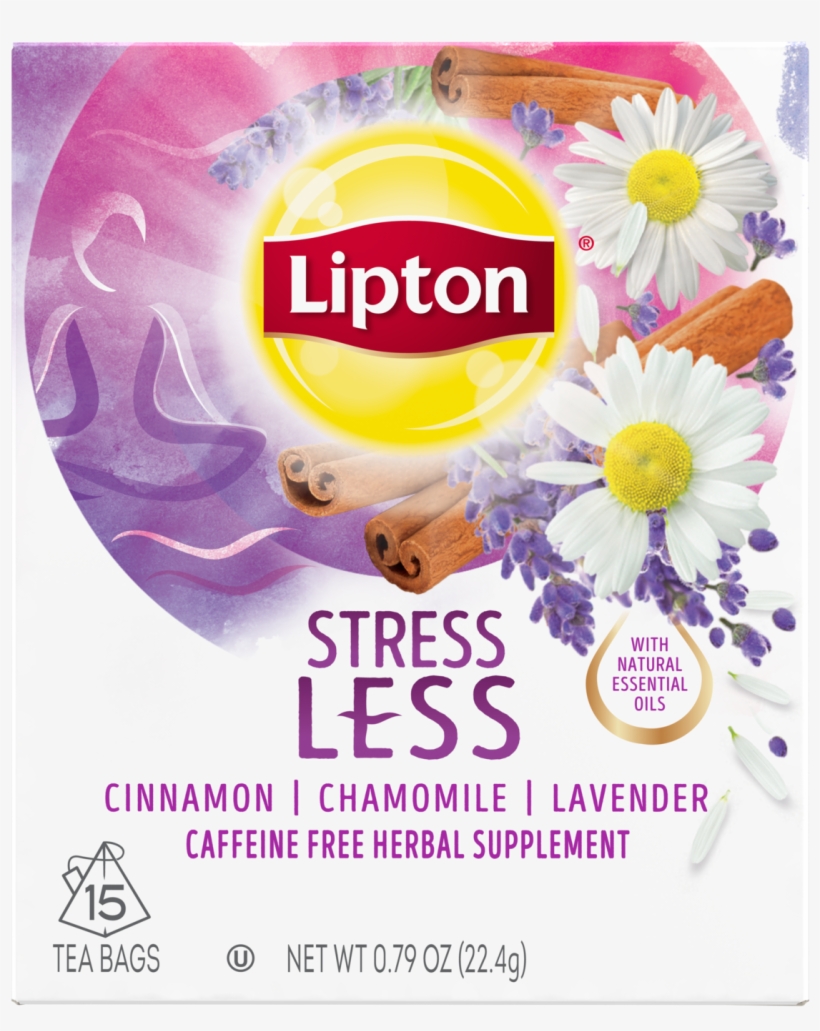 Lipton Stress Less Tea - Free Transparent PNG Download - PNGkey