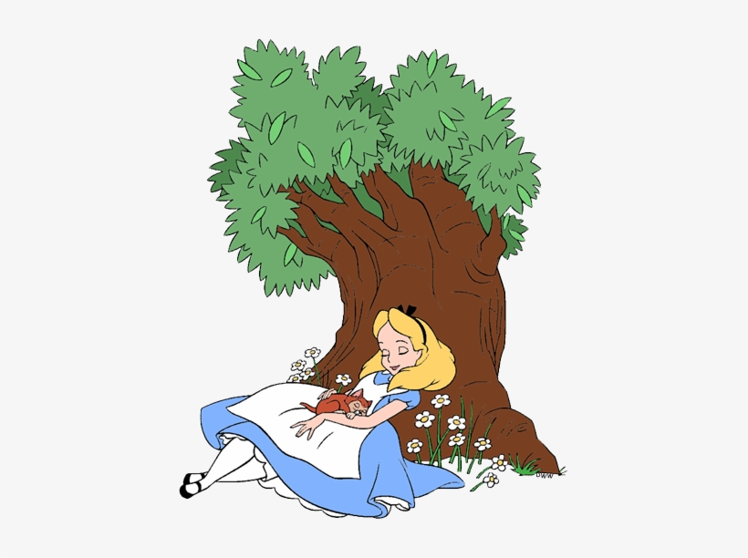 Alice, Dinah Sleeping - Alice In Wonderland Sleeping - Free Transparent ...
