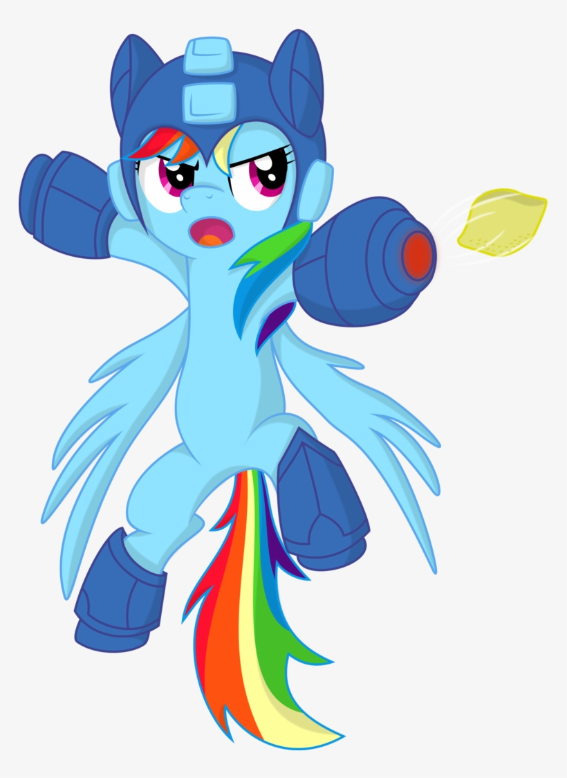 Banner Library Stock Profile Vector Mega Man - Rainbow Dash Megaman ...