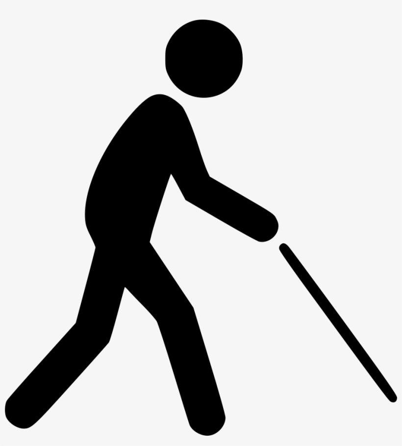 Png File Svg - Blind Man Silhouette Png - Free Transparent PNG Download ...