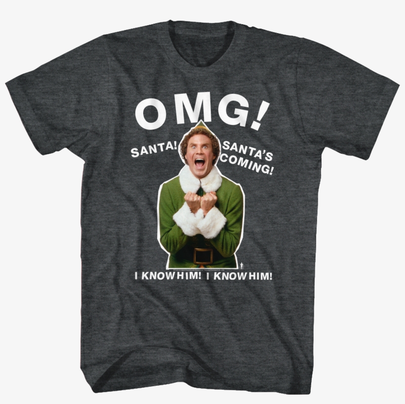 Omg Santa's Coming Elf T-shirt - Art Print: Hopper's The Sheridan ...