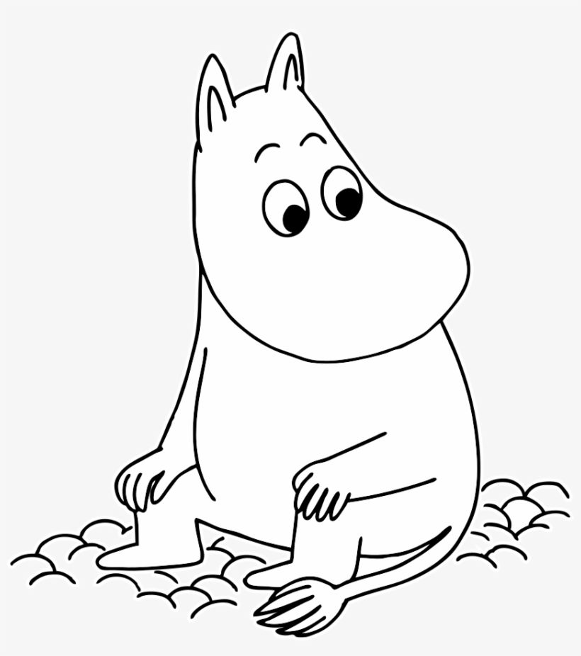 Moomin Cute Png Black White Black & White 90rainy - 노트북 배경 화면 고화질 무민 ...