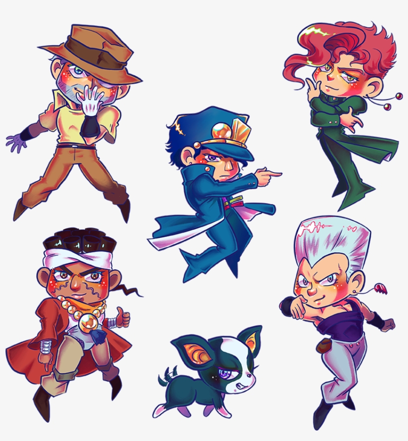 Jjba Stardust Crusaders - Cartoon - Free Transparent PNG Download - PNGkey