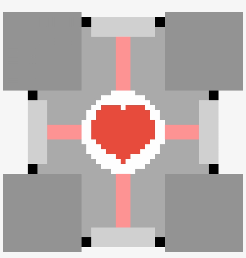 Companion Cube - Circle - Free Transparent PNG Download - PNGkey