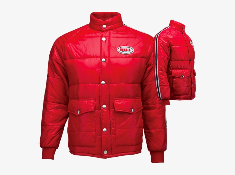 Bell Classic Puffy Jacket Red - Bell Jacket Red - Free Transparent PNG ...