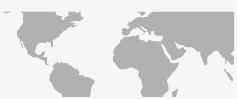 Word-map - Silhouette World Map Outline - Free Transparent PNG Download ...