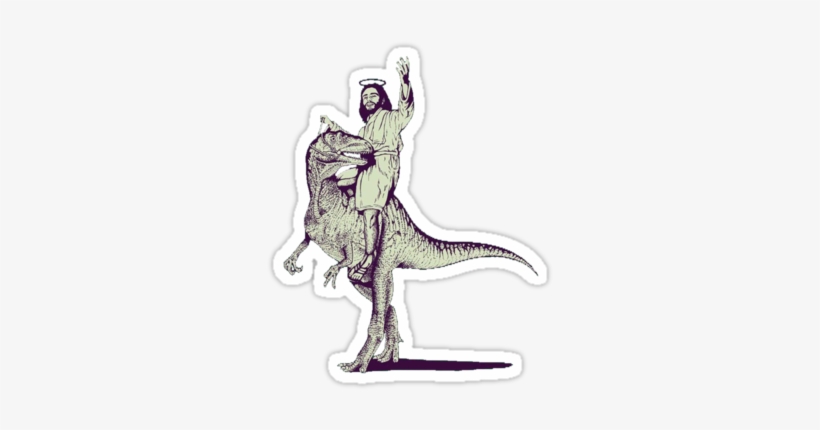 Jesus Riding Dinosaur Png - Free Transparent PNG Download - PNGkey