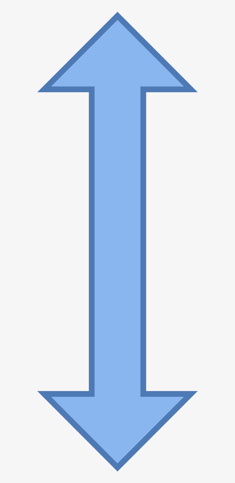 There Is A Single Vertical Arrow That Has Two Arrow - Icon - Free ...