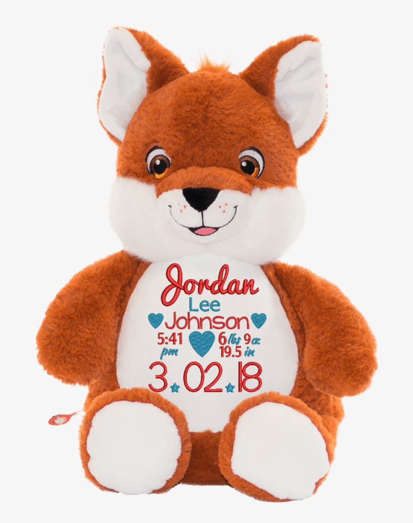 Personalized Cubbies Signature Fox - Stuffed Toy - Free Transparent PNG ...