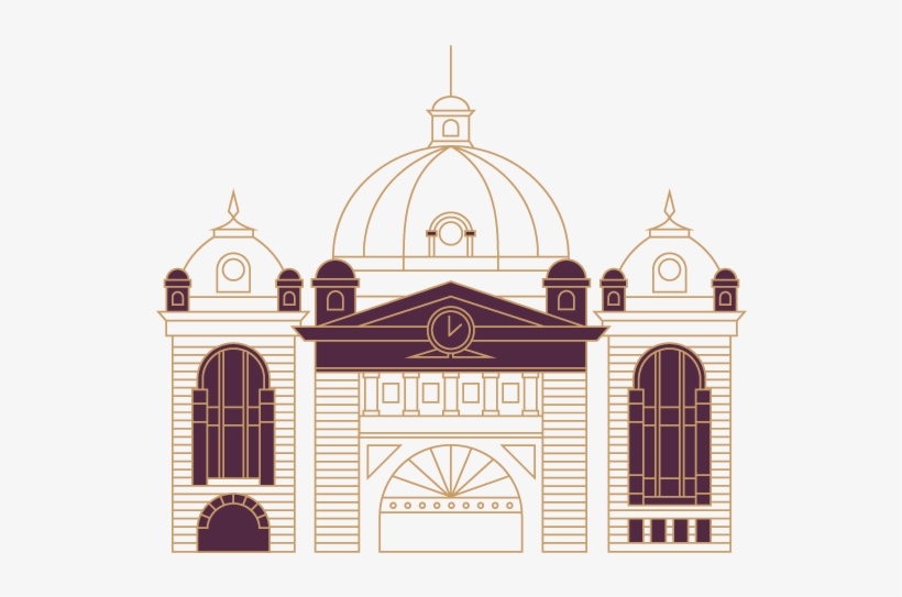 Flinders Street Station - Flinder Station Melbourne Vector - Free ...