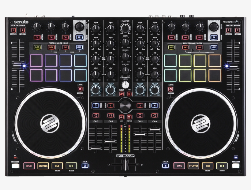4-deck Dj Midi Controller W/serato Dj - Reloop Terminal Mix 8 - Free ...