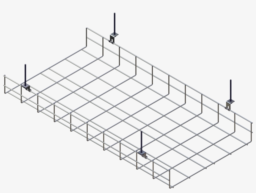 Wire Mesh Cable Trays - Cable Tray - Free Transparent PNG Download - PNGkey