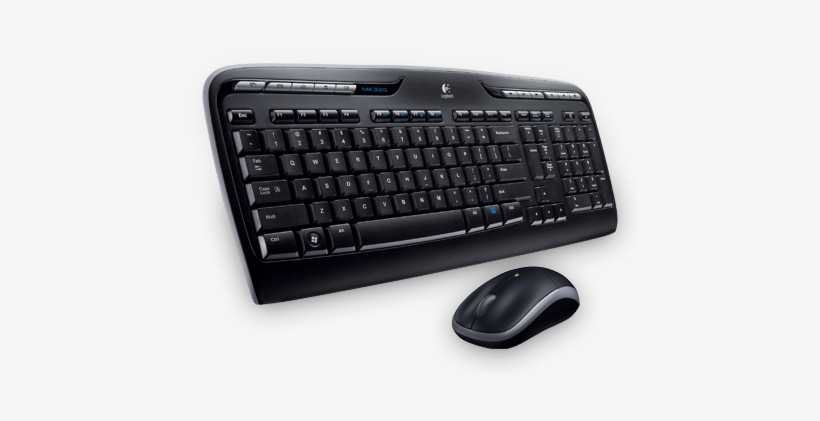 Logitech Wireless Desktop Mk320 Comfortable Keyboard, - Mk320 Wireless ...