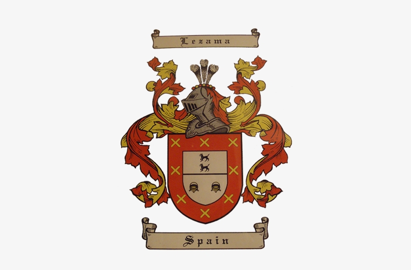 Lezama Family Crest - Family Coat Of Arms Sanchez - Free Transparent ...