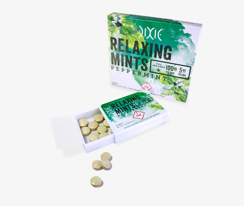 Mints 100mg Relaxing - Dixie Relaxing Mints - Free Transparent PNG ...