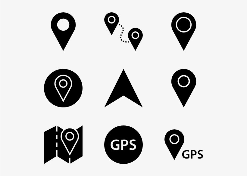 Navigation And Gps Glyph - Gps Vector Icon - Free Transparent PNG ...
