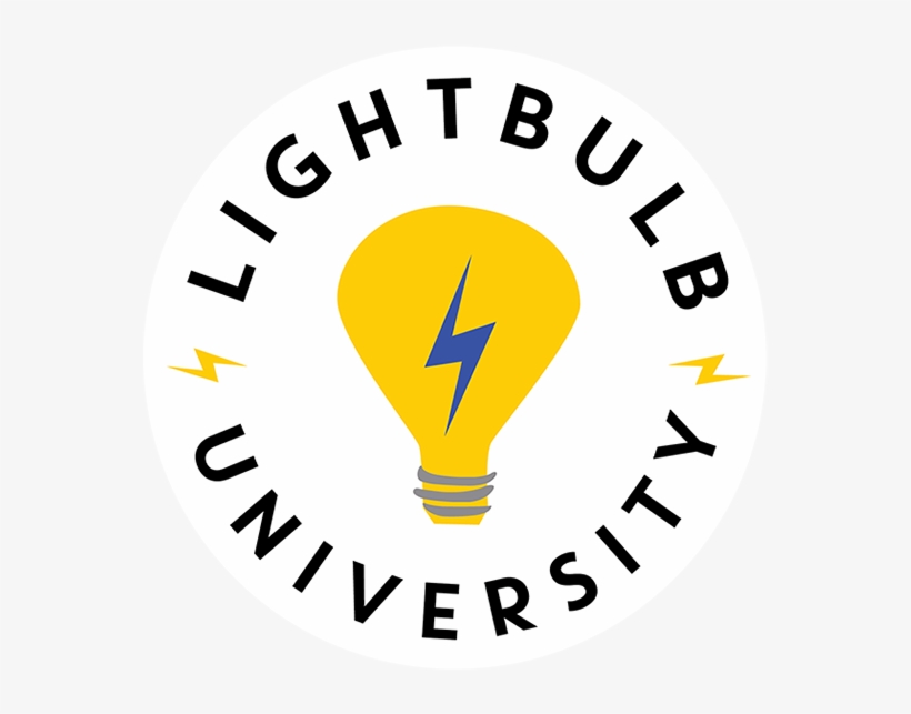 Lightbulb University Logo Light Bulb Electricity Badge - Mandalas Gifs ...