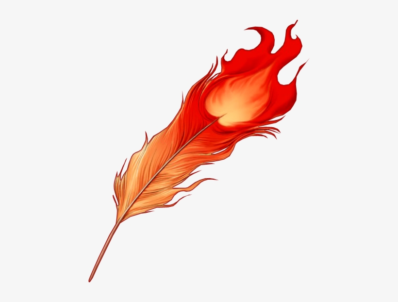 A Feather Of The Phoenix - Phoenix Feather - Free Transparent PNG ...