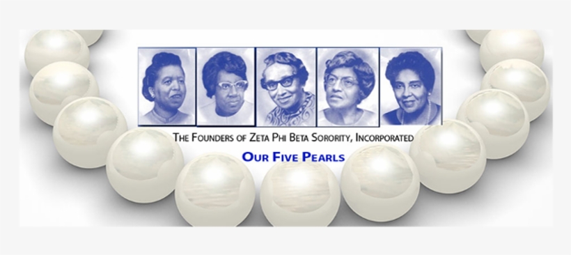 Our "five Pearls" - Zeta Phi Beta Sorority Inc Founders - Free Transparent PNG Download - PNGkey