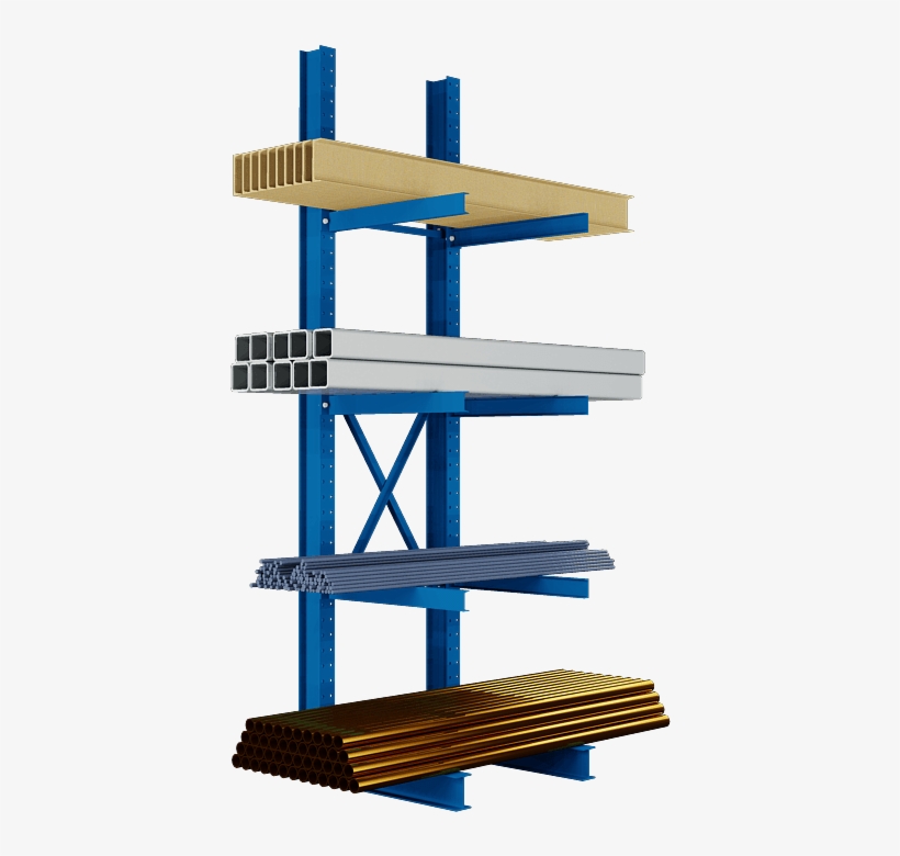 Heavy Duty Single Sided Cantilever Rack Uprights - Cantilever - Free ...