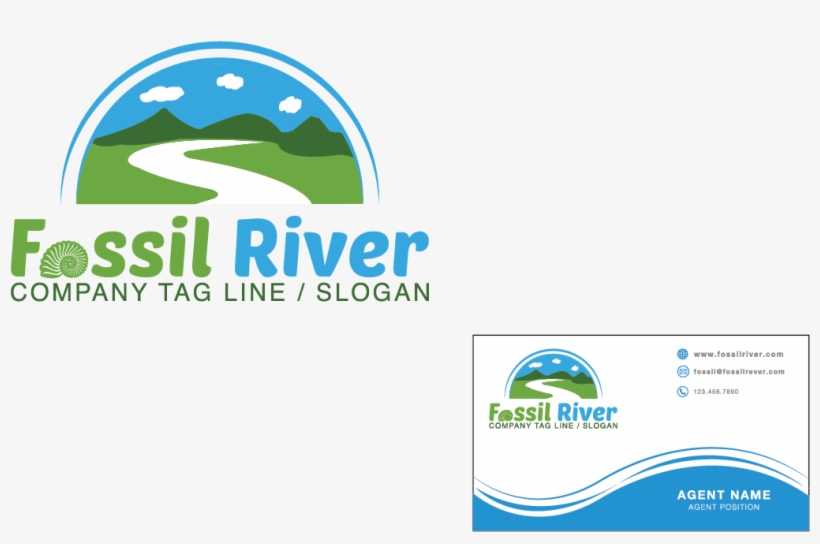 Logo Design By Zombras For Fossil River Exploration, - Graphic Design ...
