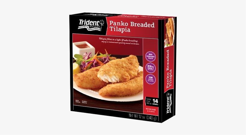 Trident Seafoods Panko Breaded Tilapia Fillets - Free Transparent PNG ...