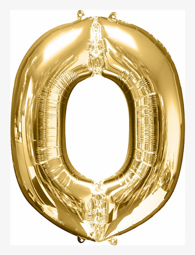 34 Inch Gold Letter O - Balloons Letters Gold F - Free Transparent PNG ...