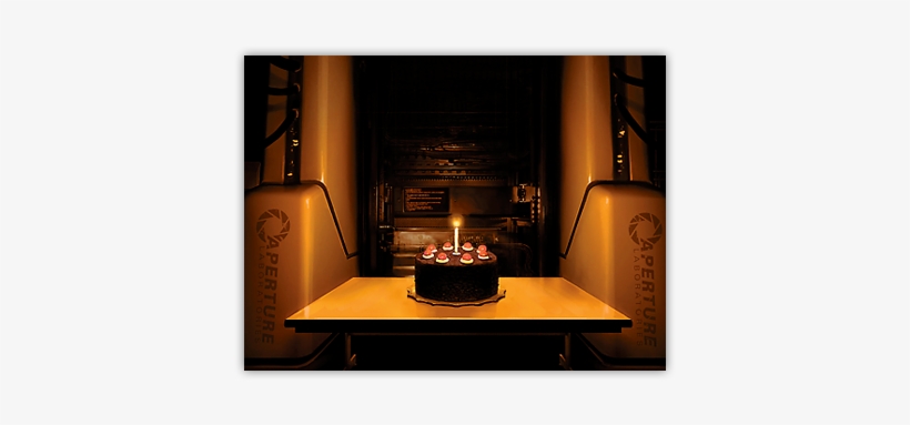 Portal Cake Poster - Video Game - Free Transparent PNG Download - PNGkey