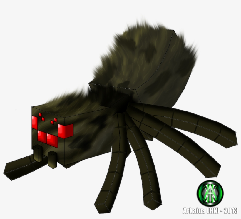 Spider Render Minecraft Png - Free Transparent PNG Download - PNGkey