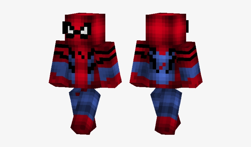 Spider Man Skin - Homem Aranha Minecraft Png - Free Transparent PNG ...
