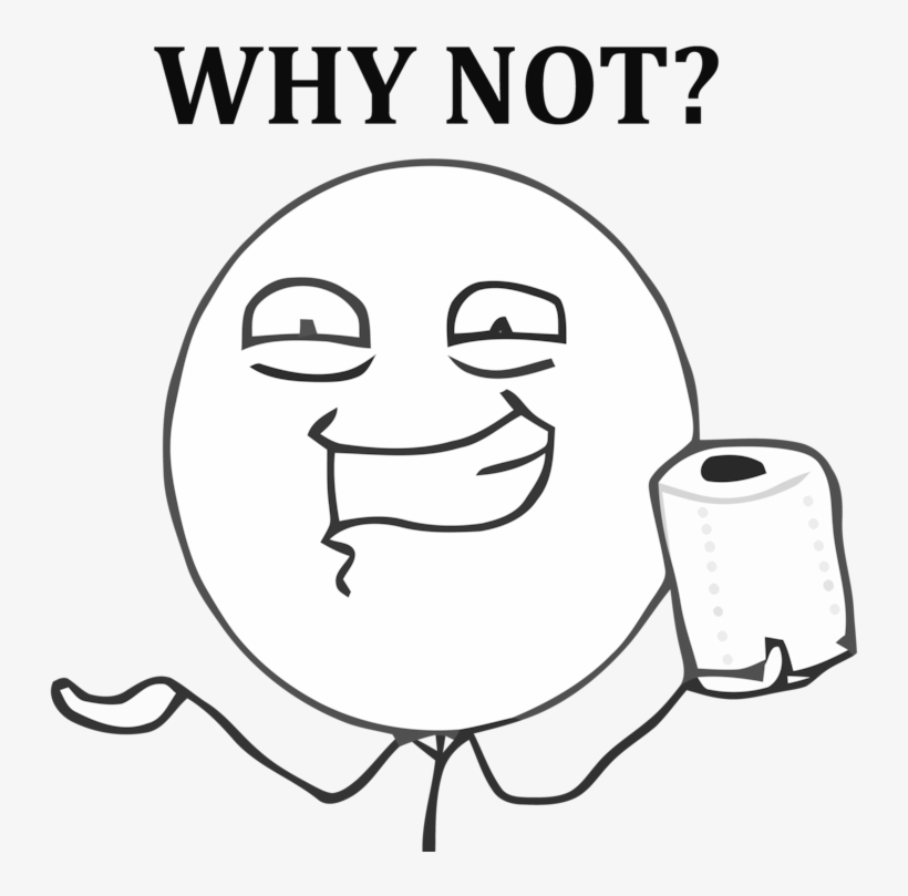 Why Not By Rober Raik-d4czhw0 - Not Meme Transparent Png - Free ...