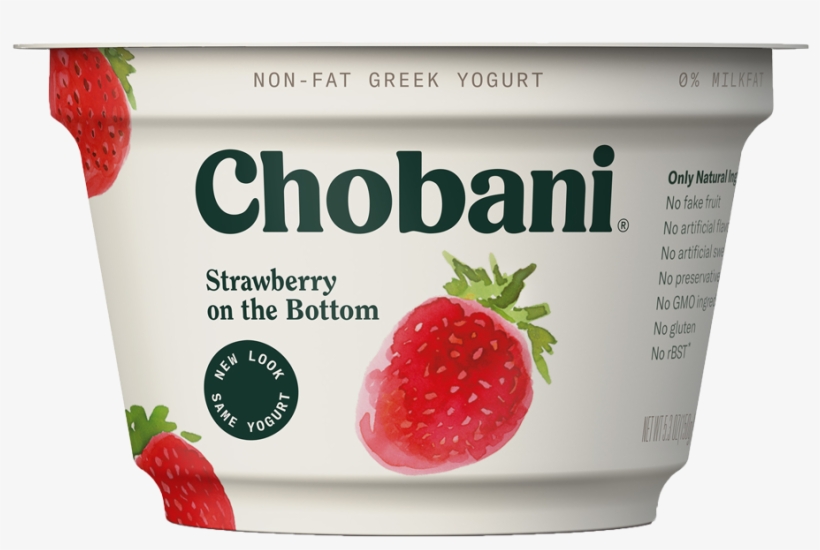 Chobani Yogurt - Logo - Chobani Fruit On The Bottom - Free Transparent ...