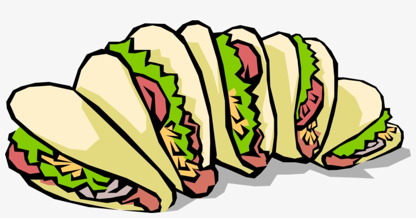 Vector Illustration Of Mexican Cuisine Taco Corn Or - Street Taco Clip ...