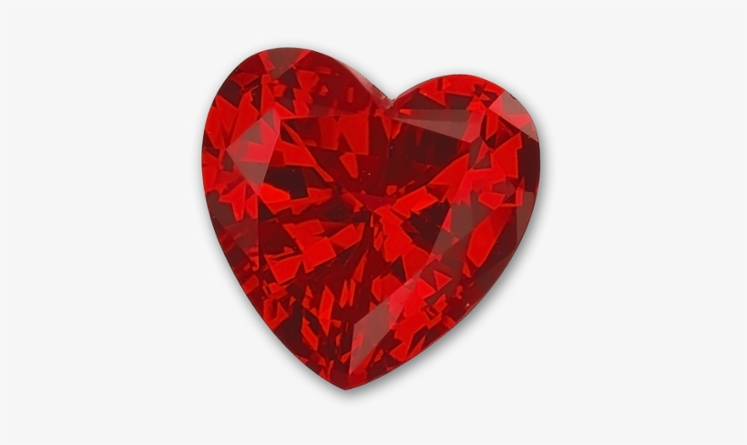 8x8mm Heart Shaped Gem Quality Chatham Lab Grown Ruby - Gemstone - Free ...