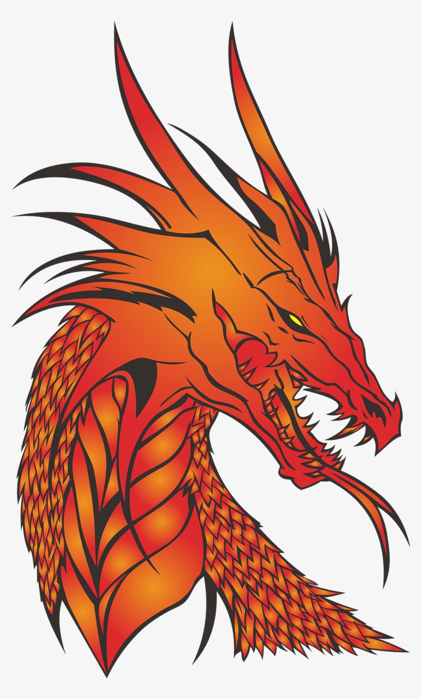 Dragon,no Background,the Head Of - Dragon Head No Background - Free ...