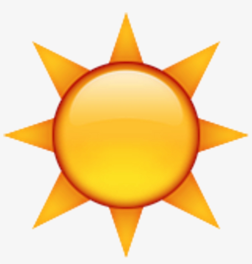 Sun Yellow Emoji - Sun Emoji Iphone Png - Free Transparent PNG Download ...