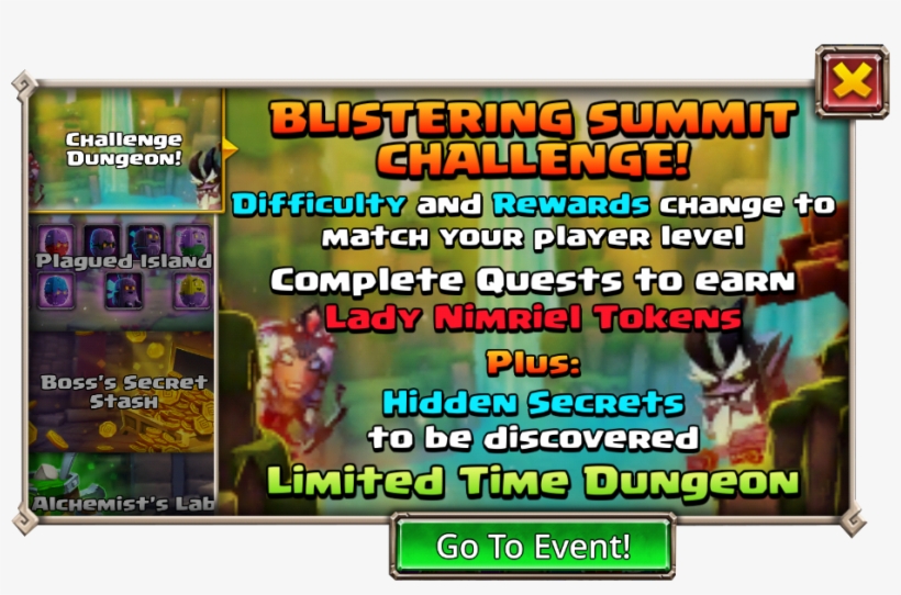 File History - Dungeon Boss Nimriel Epic - Free Transparent PNG ...