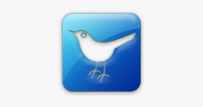Twitter Bird Logo Icon - Blue Jelly Social Media Icons - Free ...
