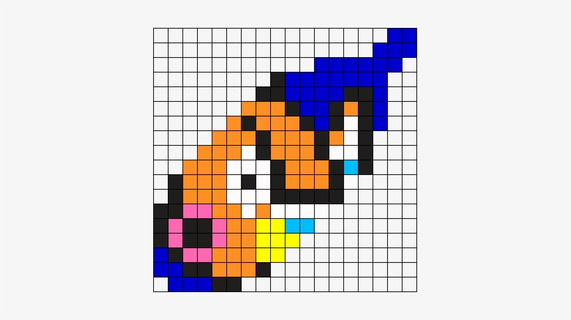 Magikarp Feather Perler Bead Pattern / Bead Sprite - Bead - Free ...