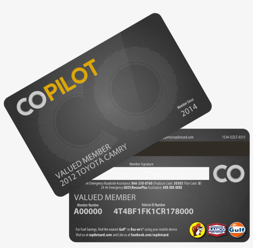 Copilot Elite Card Sample - Copilot Card - Free Transparent PNG ...