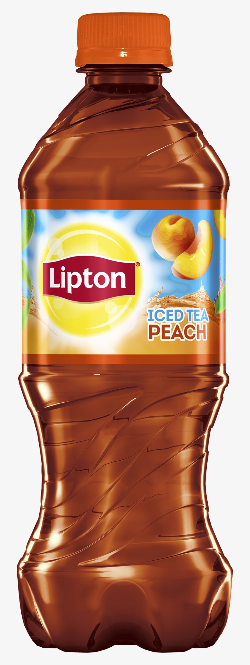 Lipton Iced Tea Peach - Lipton Iced Tea Bottle - Free Transparent PNG ...
