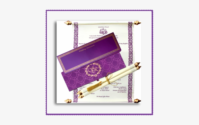 Trending Now Is A Scroll Type Invitation Where The - Wedding Invitation ...