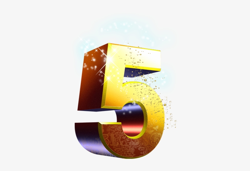 5 Number Vector Free Png File - Design - Free Transparent PNG Download ...
