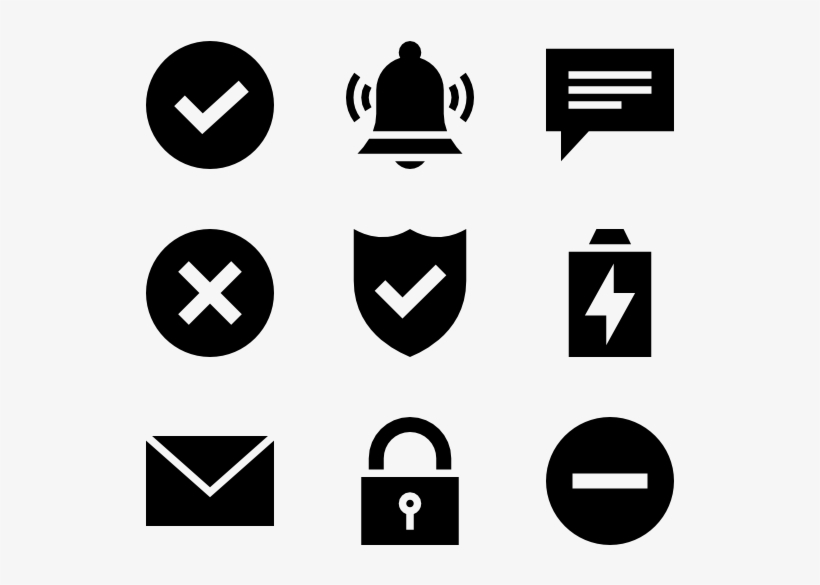 Notifications 40 Icons - Photography Icons - Free Transparent PNG ...