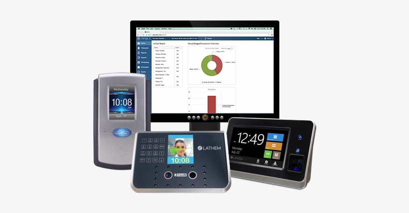 Employee Time Clock Systems - Lathem Fr700 Facial Recognition Employee ...