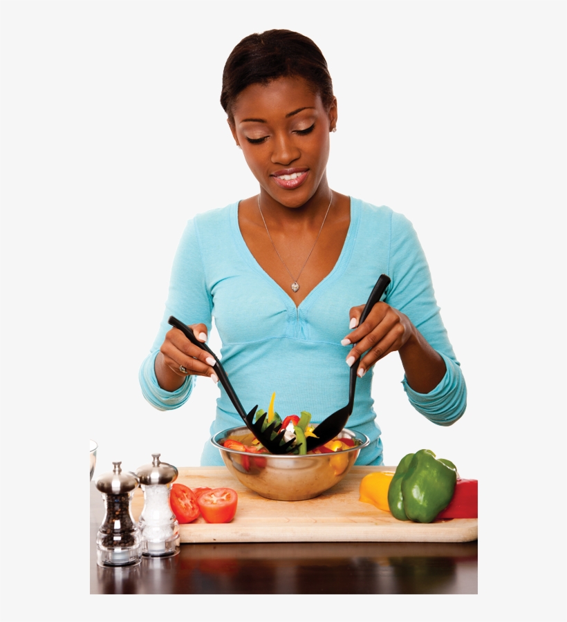 Home - Young Black Lady Cooking - Free Transparent PNG Download - PNGkey