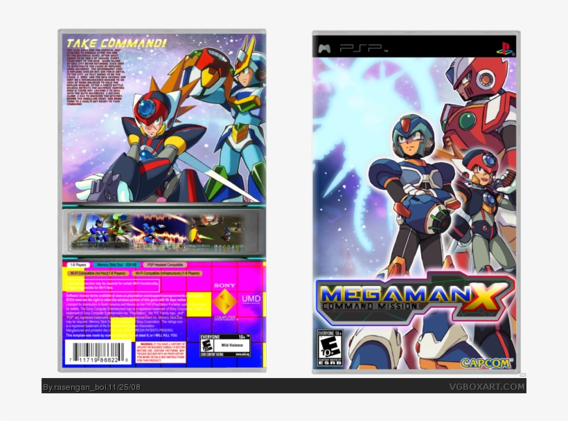 Megaman X Command Mission Box Art Cover - Megaman X Command Mission Psp ...