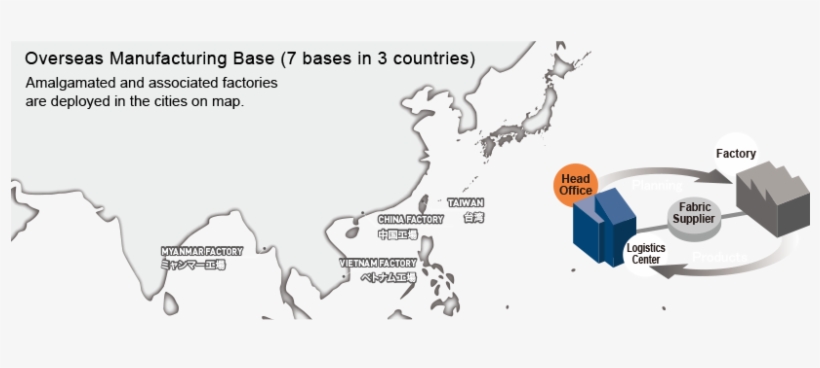 Map Of Manufacturing Base - Map - Free Transparent PNG Download - PNGkey