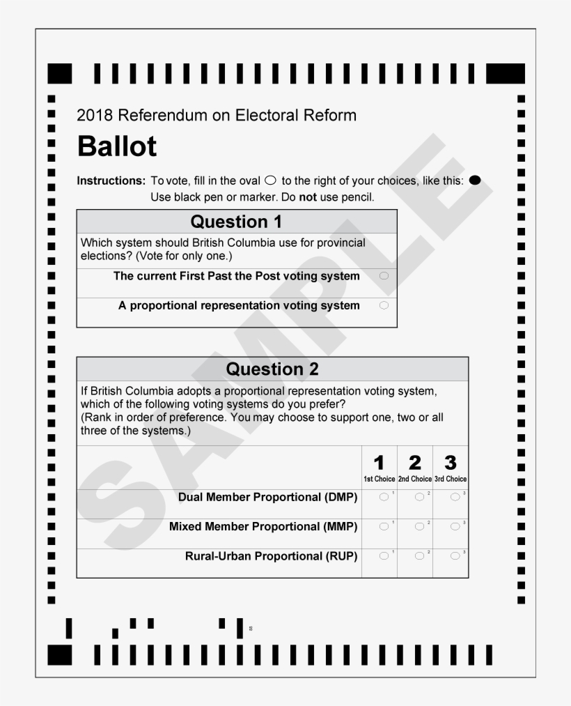 Referendum Ballot - Proportional Representation Bc Ballot - Free ...